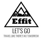 EFFIT, LET'S GO – travel like there's no tomorrow